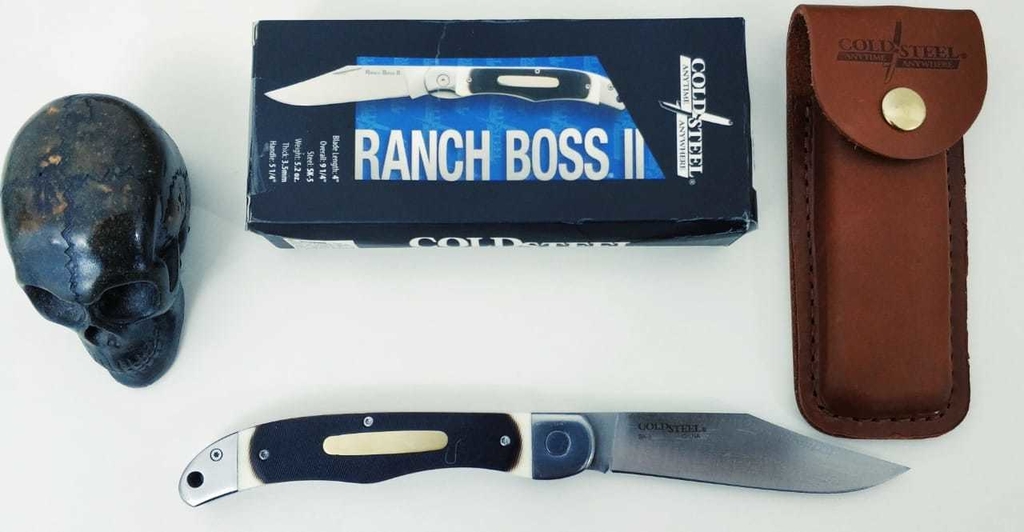 Canivete Cold Steel Double Ranch Boss II 20NPM1, Trava Linerlock, Aço ...