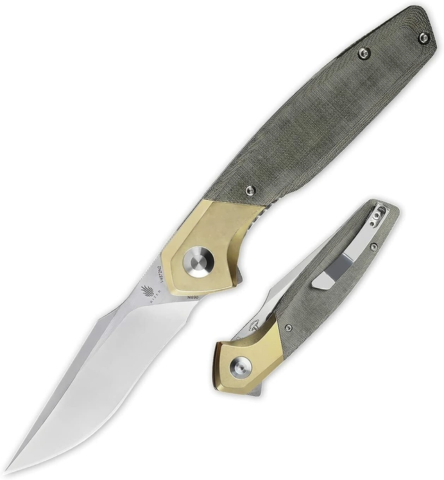 Canivete Kizer Grazioso V4572N2, Aço Bohler N690, Com Flipper Lateral ...