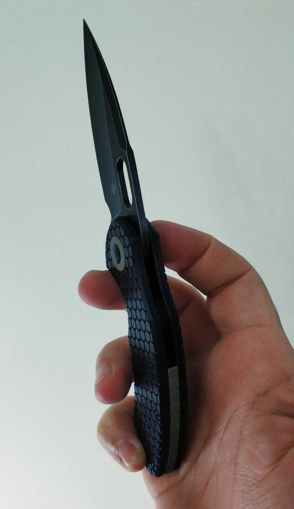 Canivete Kizer Mini Roach Black V3477V2, Aço 154CM, Com Flipper Lateral ...