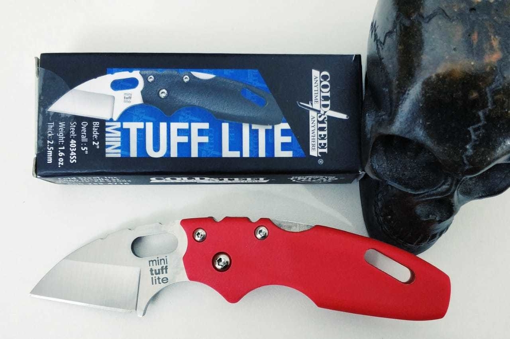 Canivete Cold Steel Mini Tuff Lite Red 20MTR, Trava Lockback, Aço Inox ...