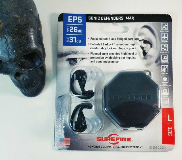 Abafador Surefire Sonic Defender Max EP5, 26 NRR, Grande/Large ...