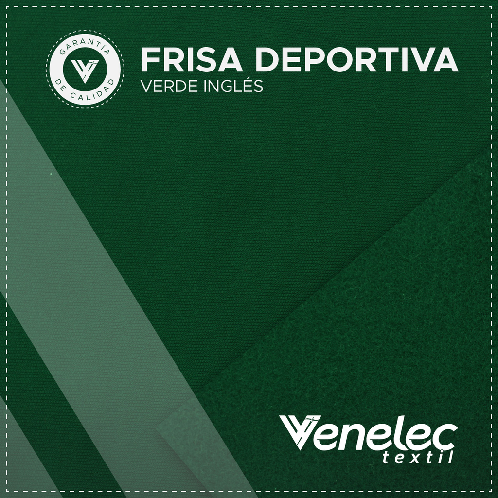 Campera de cuello alto verde inglés (frisa deportiva). de del Insti