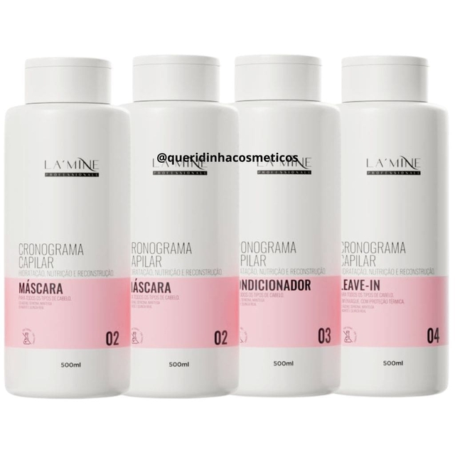 Condicionador Hanova La'Mine 500ml Cronograma Capilar com Hidratação ...