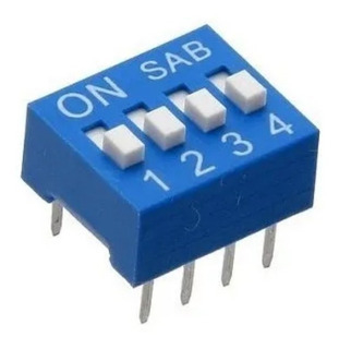 Interruptor Mini Dip Switch 4p - Robótica Cipolletti