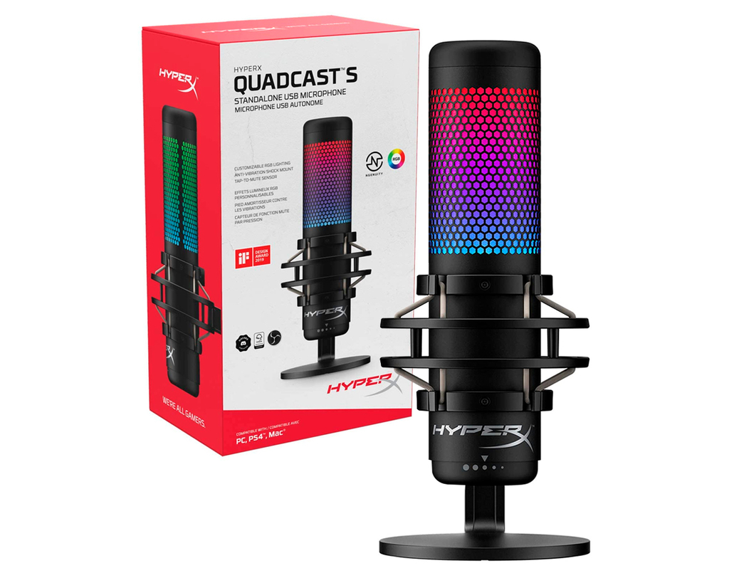 MICROFONO HYPERX QUADCAST S RGB - Comprar en gamerzone