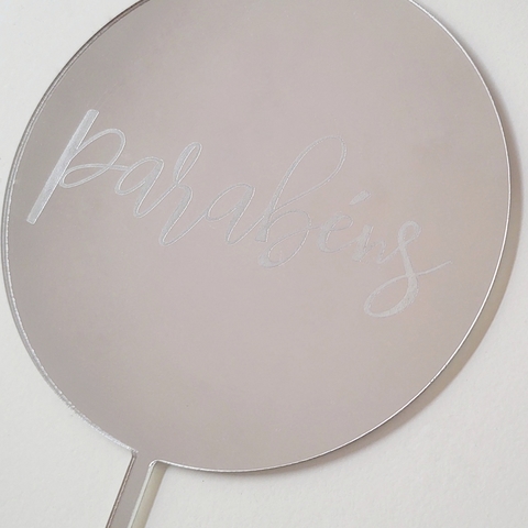 Cake Topper Acrílico - Feliz Aniversário 1