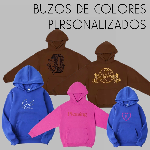 Buzo de color PERSONALIZADO (CONSULTAR STOCK)