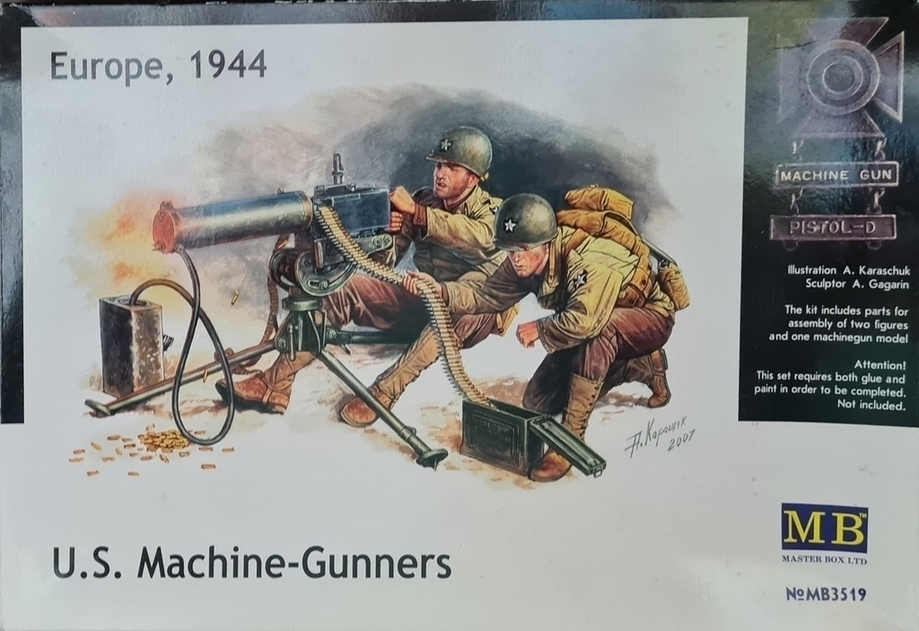 masterbox 1/35 3519 US Machine Gunners, Europe 1944