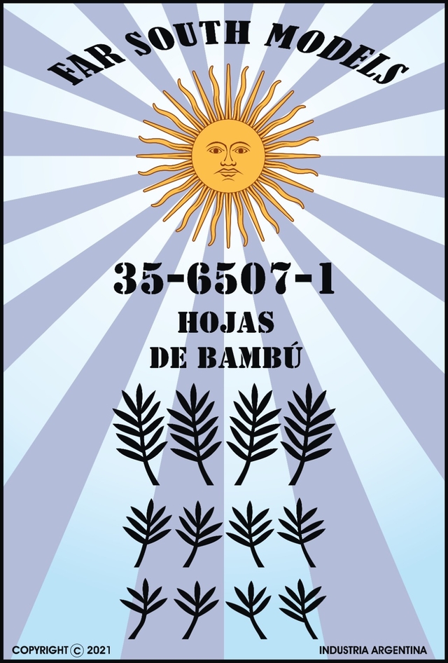 Far South Models Fotograbados 1/35 35-6507-1 Hojas de Bambu