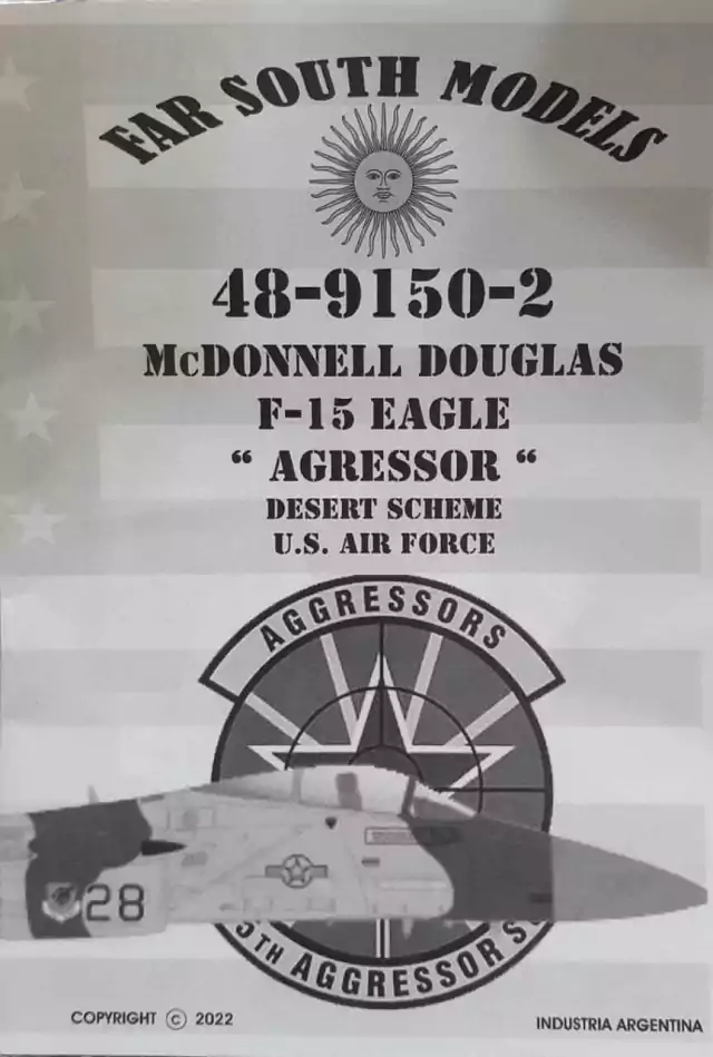 Far South Models 1/48 48-9150-2 McDonnell Douglas F-15 Eagle "Agressor"
