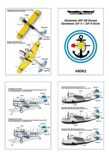 Condor Decals 48062 1/48 Grumman Jrf-6b Goose /j2f-5/j2f-6