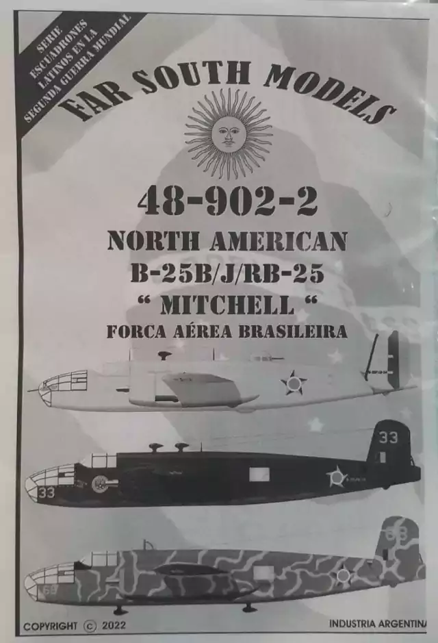 Far South Models 1/48 48-902-2 North American B-25 B/J/RB-25 Michell