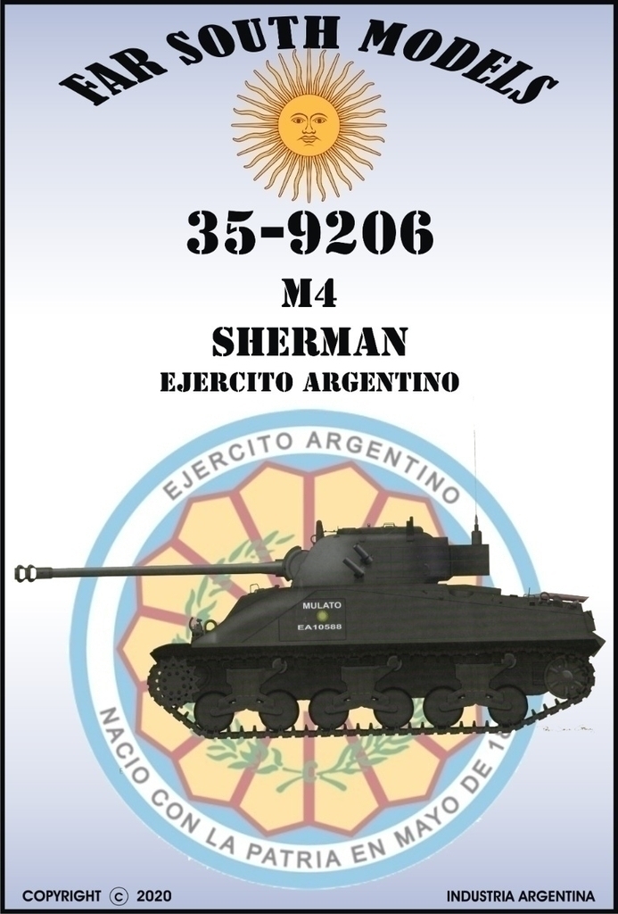 Far South Models 1/35 35-9206 M4 Sherman Ejercito Argentino (Ex 35-904-5)