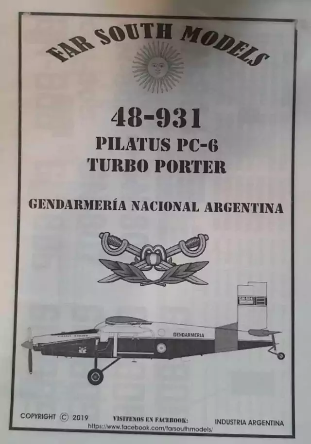 Far South Models 1/48 48-931 Pilatus Pc-6 Turbo Porter