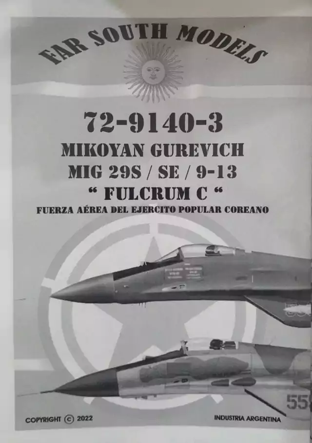 Far South Models 1/72 72-9140-3 Mikoyan Gurevich Mig 29S / SE / 9-13 ...