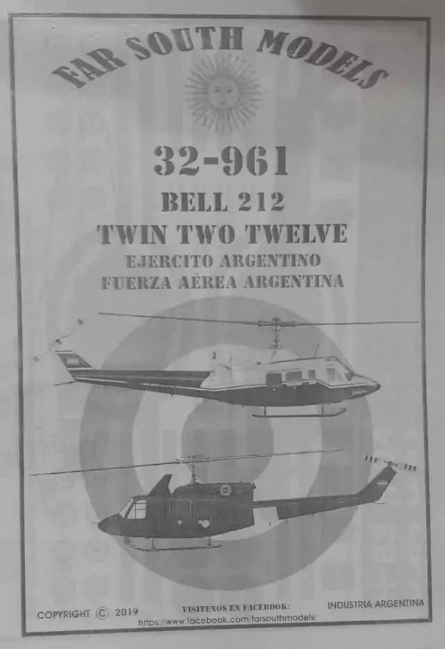Far South Models 1/32 32-961 Bell 212 Twin Two Twelvw