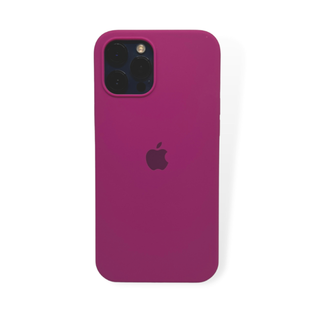 Case Silicone iPhone 12 Pro Max - Rosa Escuro