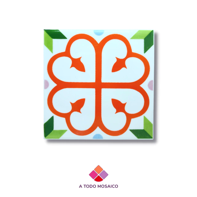 Azulejo Calcareo Flor Grande