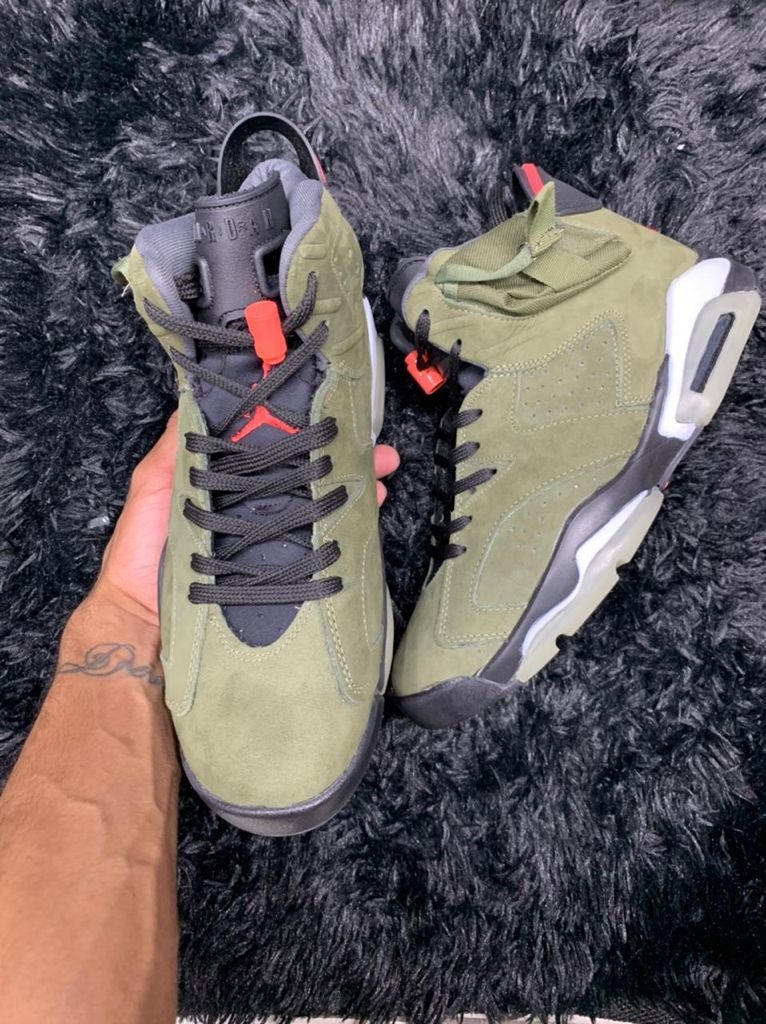 air jordan 6 travis scott green - Hype Imports BR