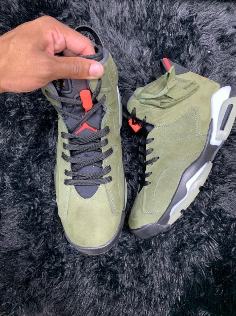 air jordan 6 travis scott green - Hype Imports BR