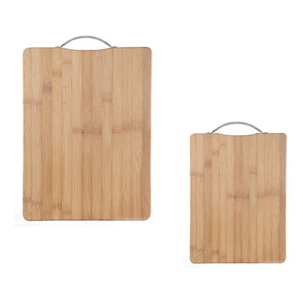 Set 2 Tablas De Picar Alimentos Carne Picadas Madera