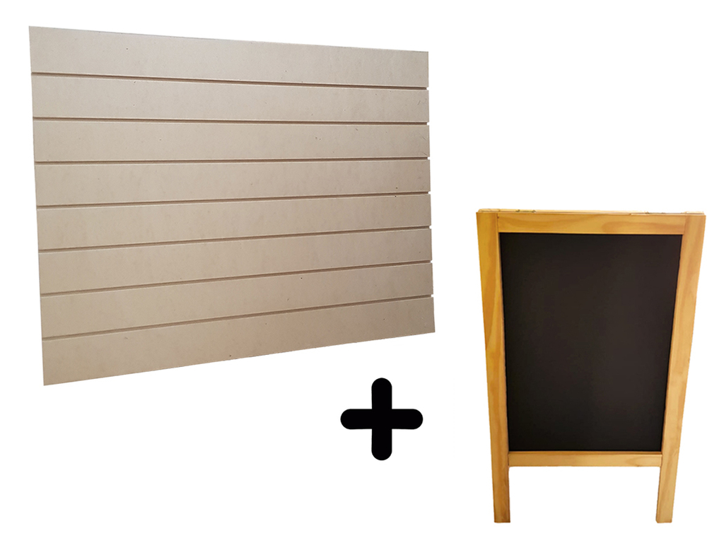 Panel Ranurado Negro 1.20x90 Practiwall Mdf Pintado