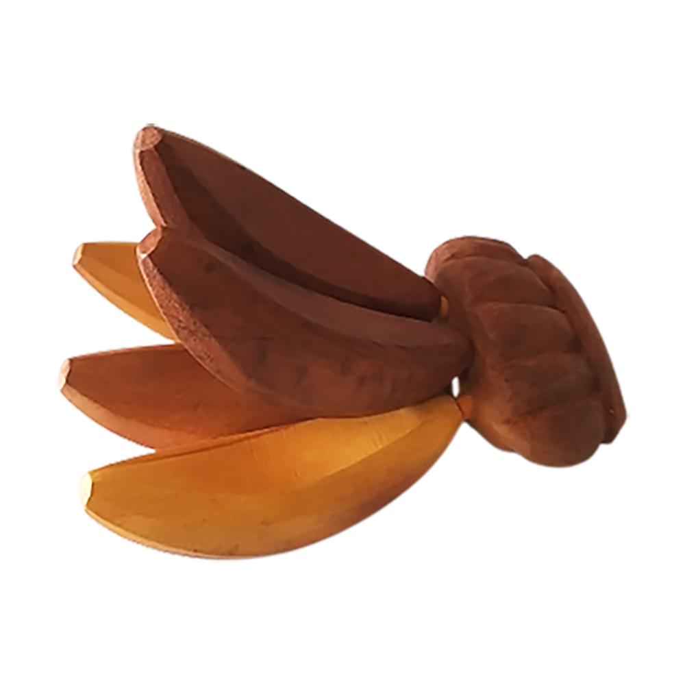 Frutas Bananas Maçã esculpidas em madeira de João Batista Barreto ...