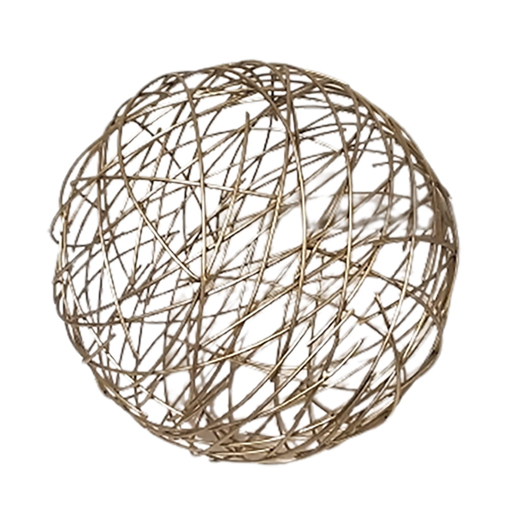 Escultura Esfera Dourada em ferro de José Roberto dos Santos – G