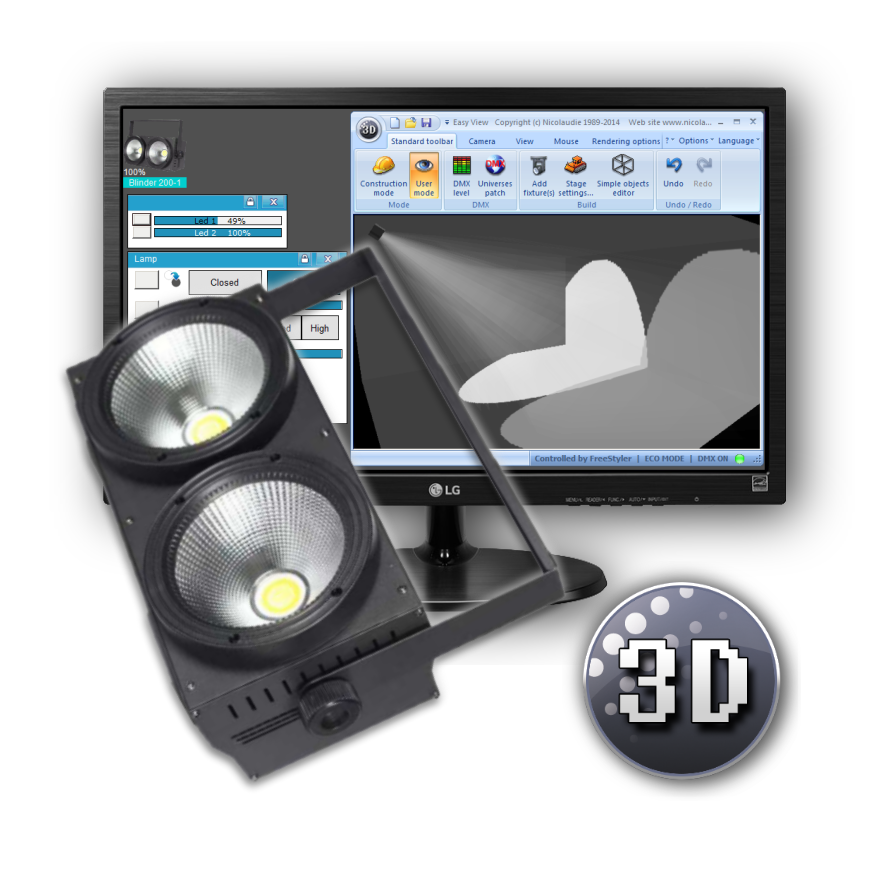 Librería de Magic 3D P/ Blinder 200 de Lite Tek