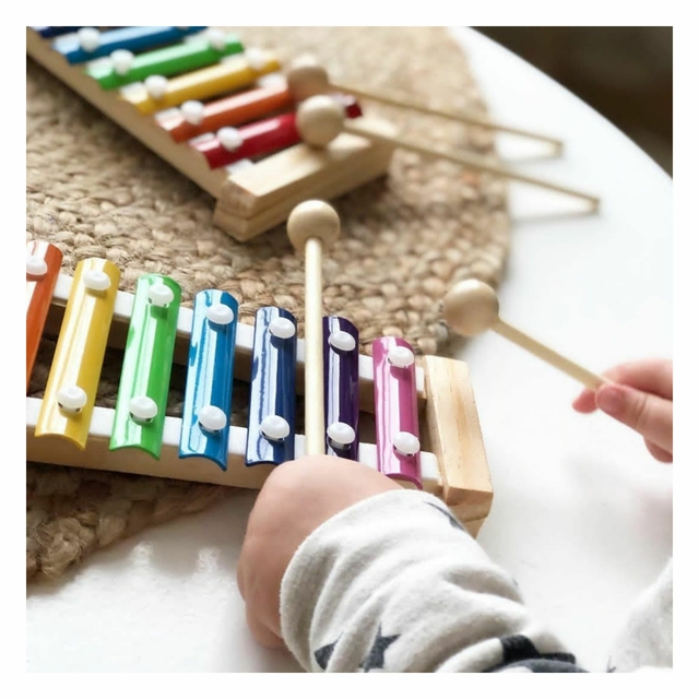 XILOFÓN GRANDE (8 NOTAS MUSICALES) - Mamá Creativa