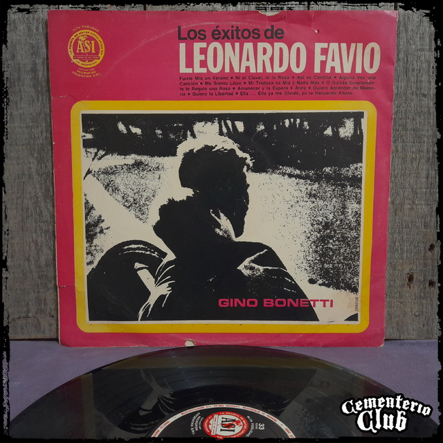 GINO BONETTI - Los Exitos De Leonardo Favio - Ed ARG Vinilo / LP