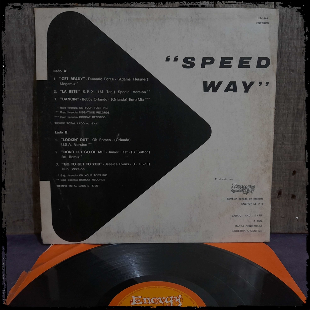 Gapul / Energy - Speed Way - Ed ARG 1984 Vinilo / LP