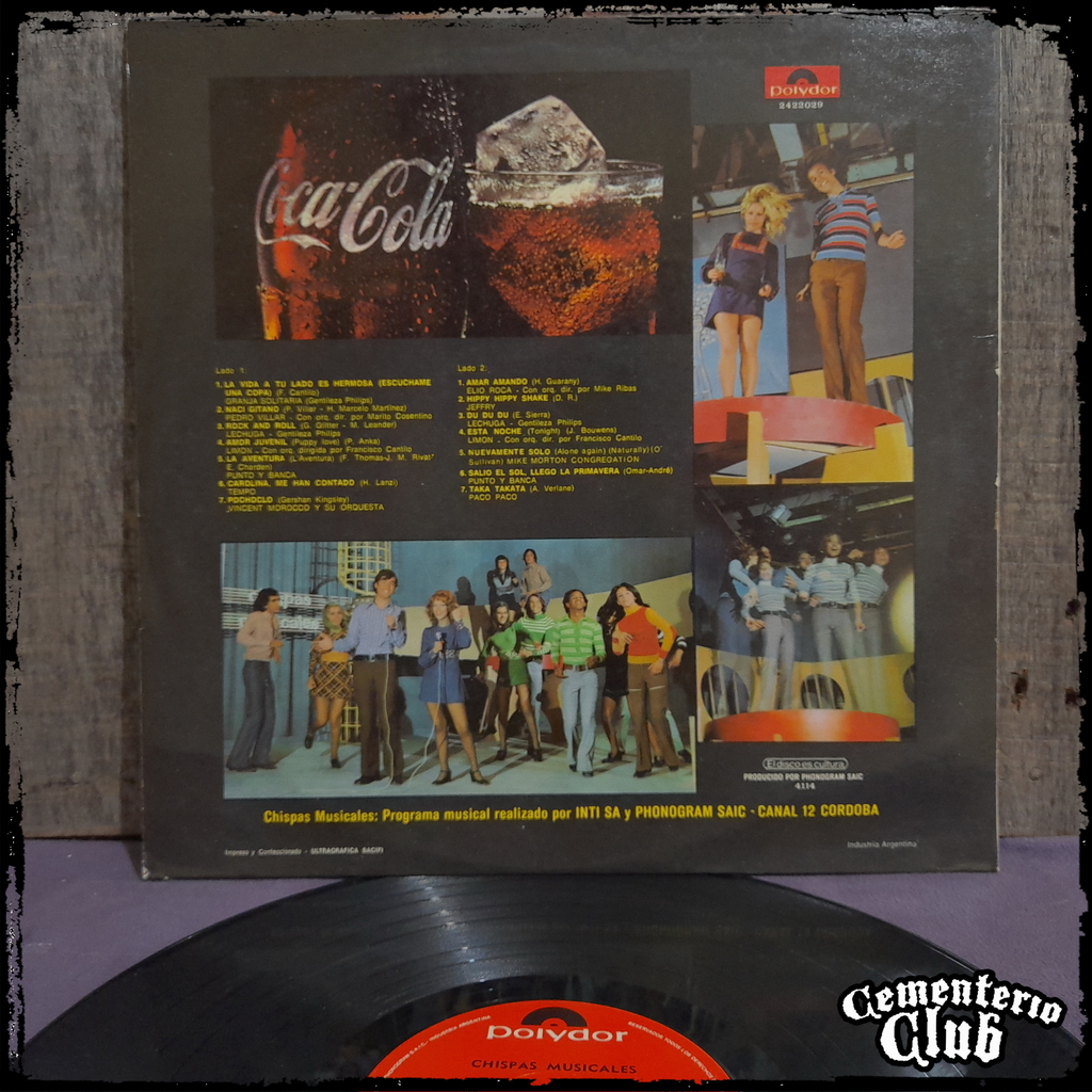 Compilado Chispas Musicales - Ed ARG 1972 Vinilo / LP