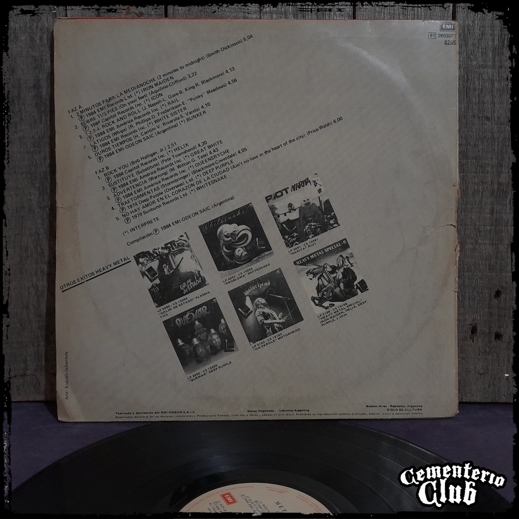 EMI - Metal Mania - Ed ARG 1984 Vinilo / LP