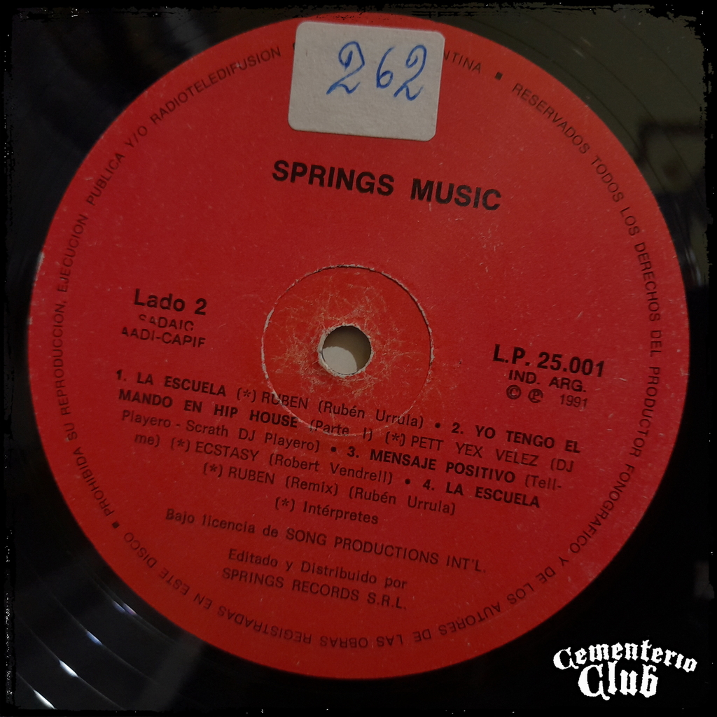 Springs Record - Springs Music - Ed ARG 1991 Vinilo / LP