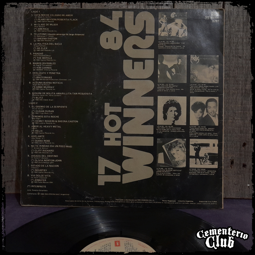 Emi - 17 Hot Winners 84 - Ed ARG 1984 Vinilo / LP
