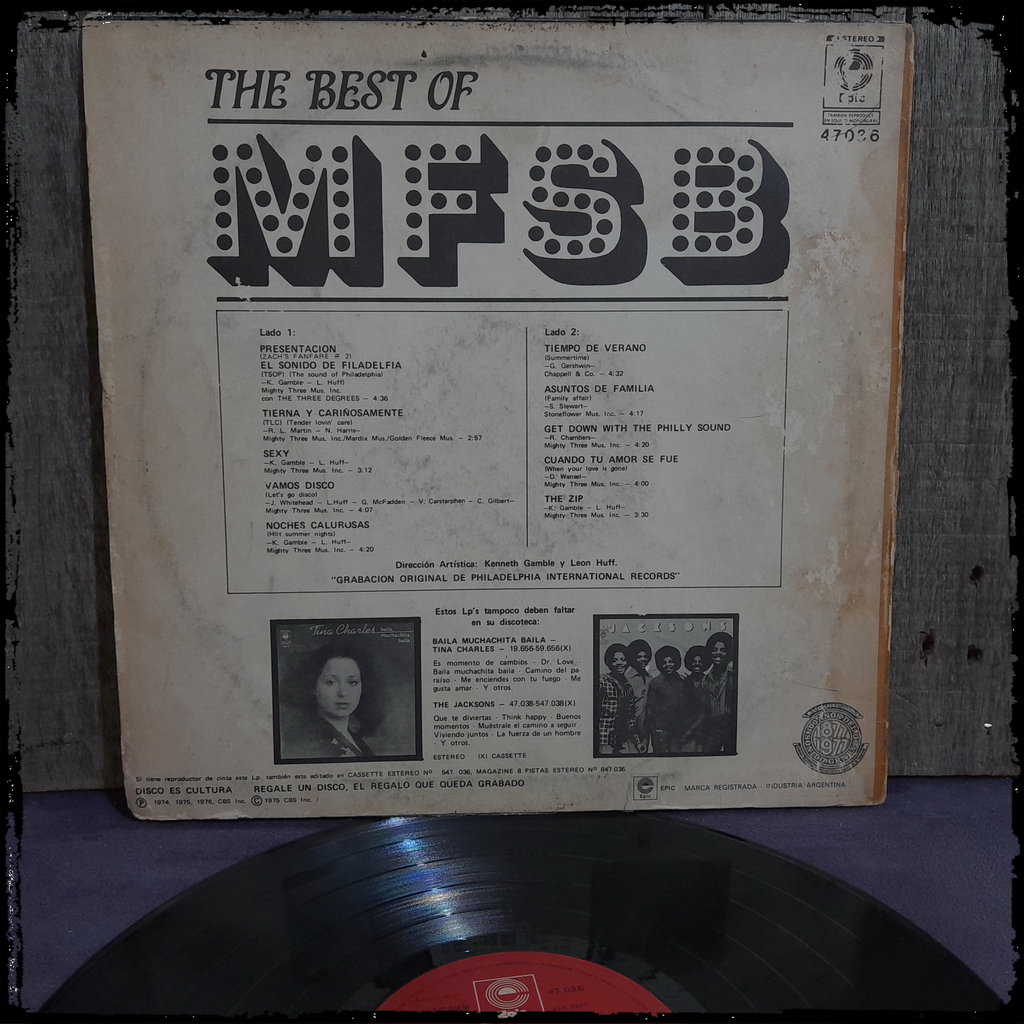MFSB - The Best Of Mfsb - Ed ARG 1976 Vinilo / LP