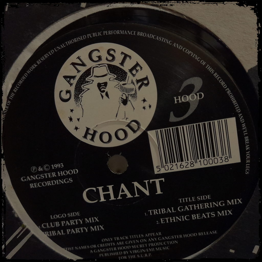 GANGSTER HOOD - Chant - Ed UK 1993 Vinilo / Maxi