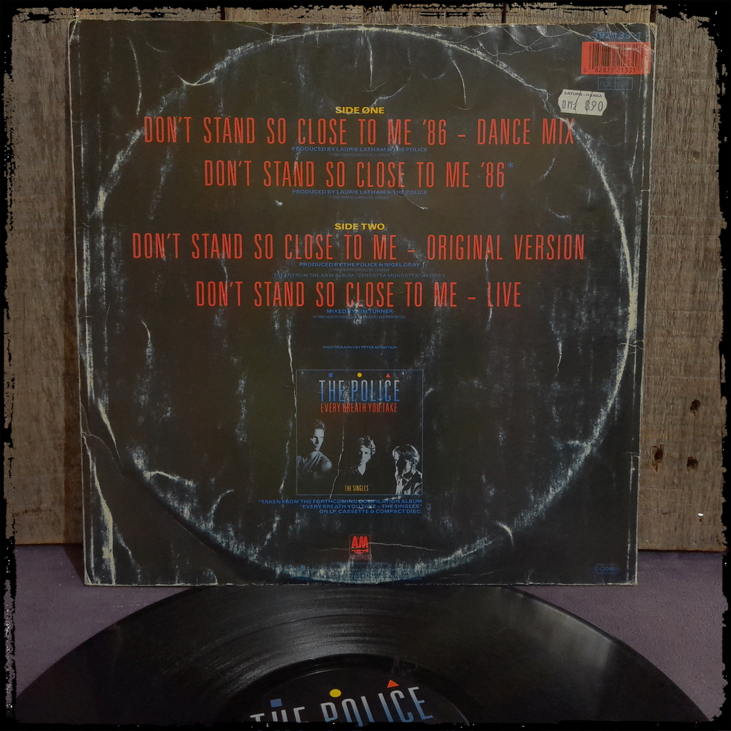 THE POLICE - Don'T Stand So Close To Me '86 - Ed UK 1986 Vinilo / LP