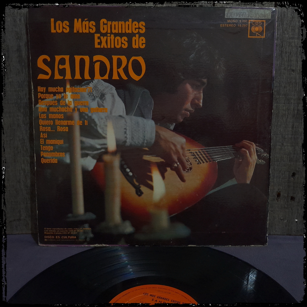 SANDRO - Los Más Grandes Exitos De Sandro - Ed ARG 1971 Vinilo / LP