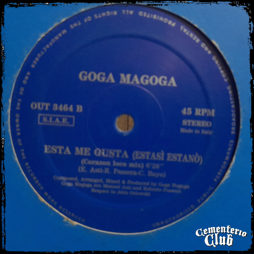 GOGA MAGOGA - Esta Me Gusta - Estasi Estano - Ed ITA 1991 Vinilo / Maxi