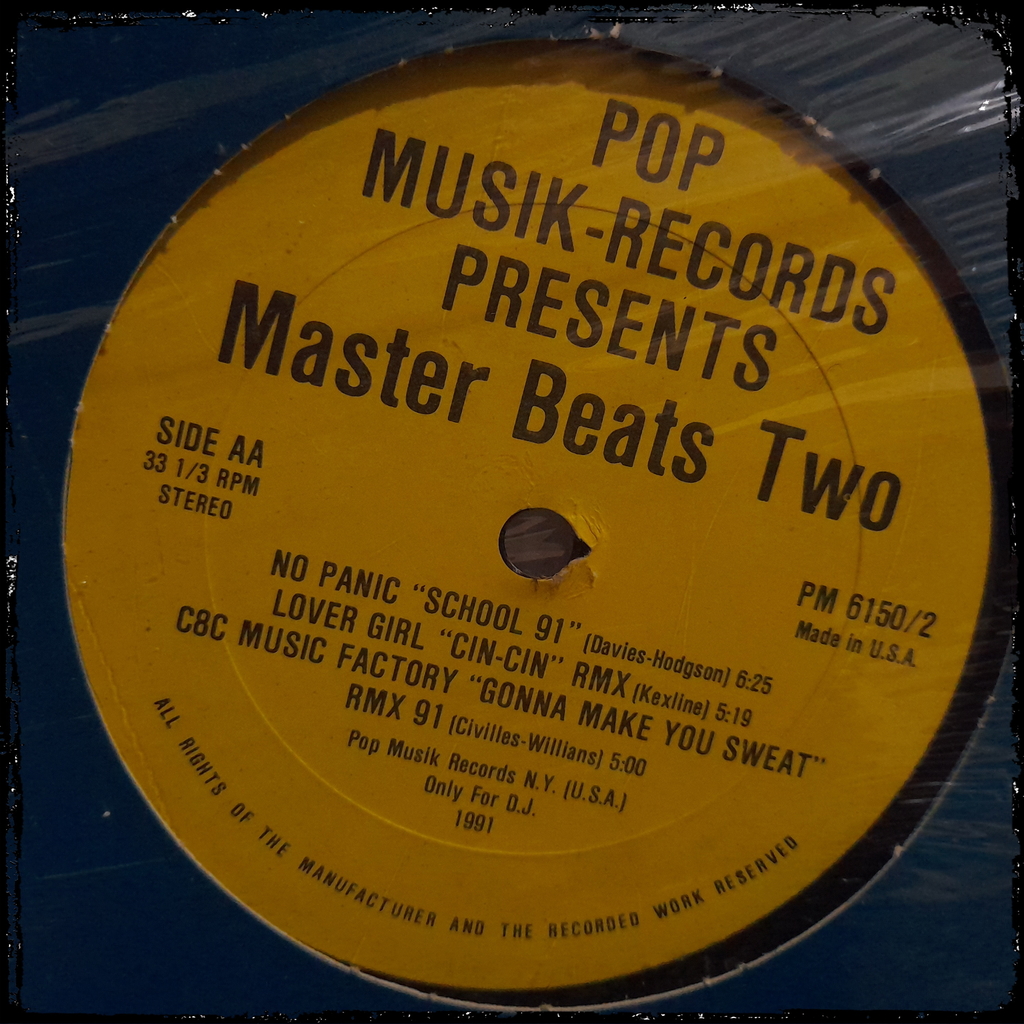 Compilado Pop Musik Records - Master Beats 2 - Ed USA 1991 Vinilo / LP