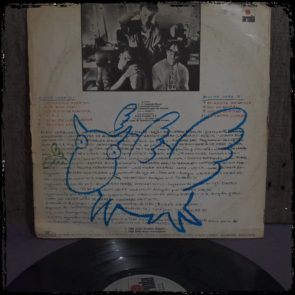 LOS TOREROS MUERTOS - 30 Años De Exitos - Ed ARG 1988 Vinilo / LP