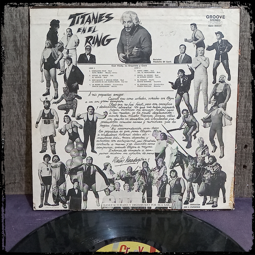 TITANES EN EL RING - Groove - ARG 1972 Vinilo / LP