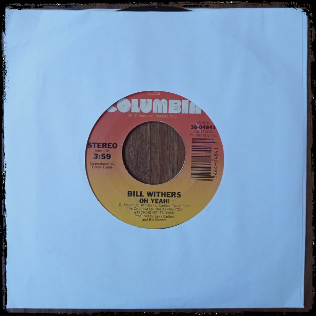 BILL WITHERS - Oh Yeah - Ed USA 1985 Vinilo / Single