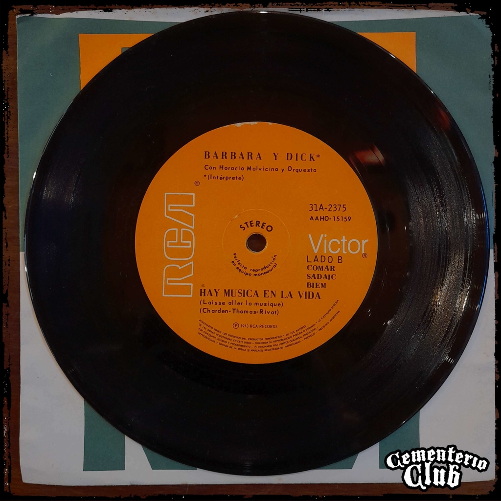 BARBARA Y DICK - Brilla El Sol - Ed ARG 1973 Vinilo / Single