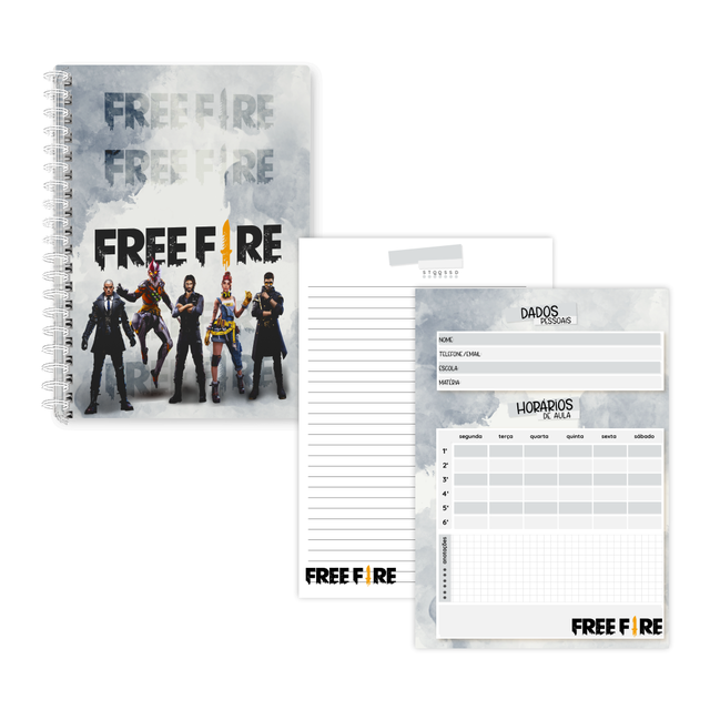 Caderno Free Fire - Comprar em Loja Meu Querido Quadro