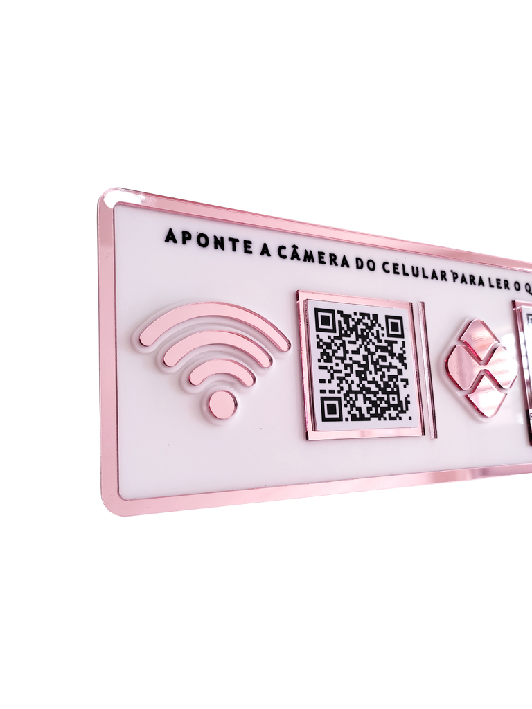 Placa Qr Code Personalizada em Acrilico