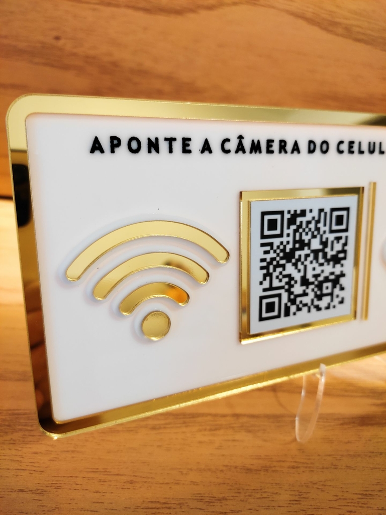 Placa Qr Code Personalizada em Acrilico