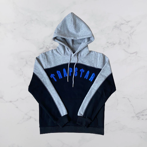 Conjunto Trapstar Irongate "Preto/Cinza/Azul"